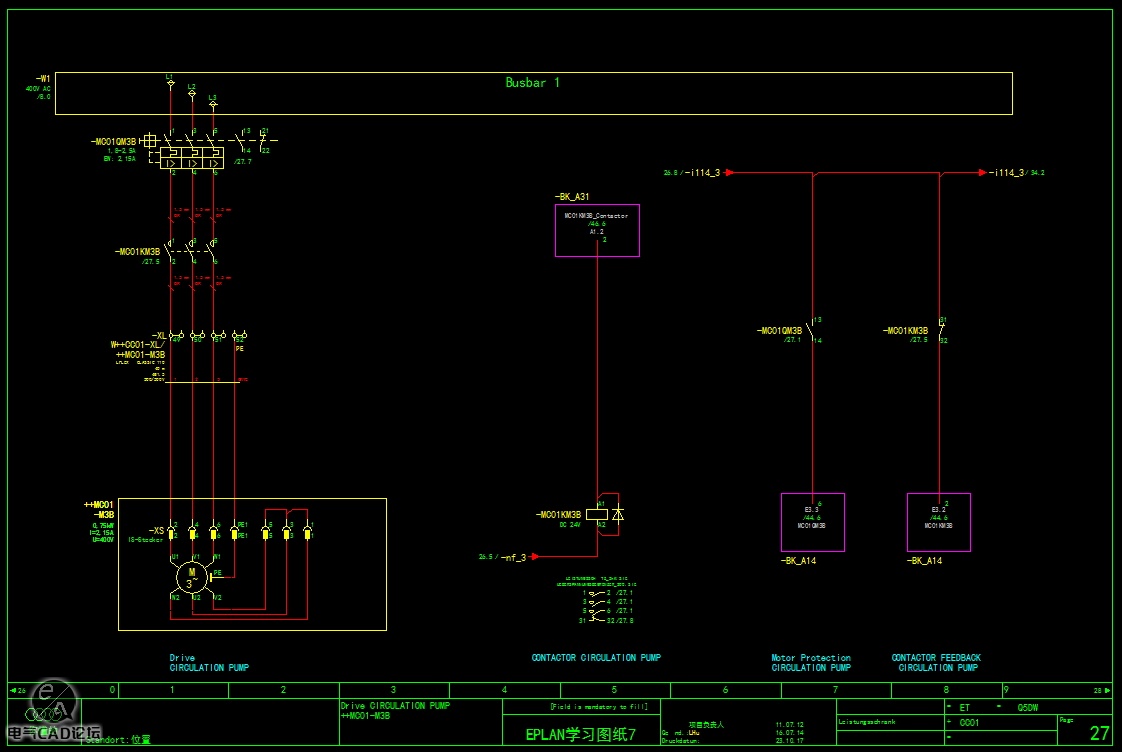 EPLAN学习图纸7 – 电气CAD吧